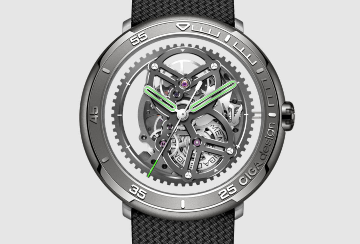 CIGA Design Vector : un cadran squelette aux accents sportifs